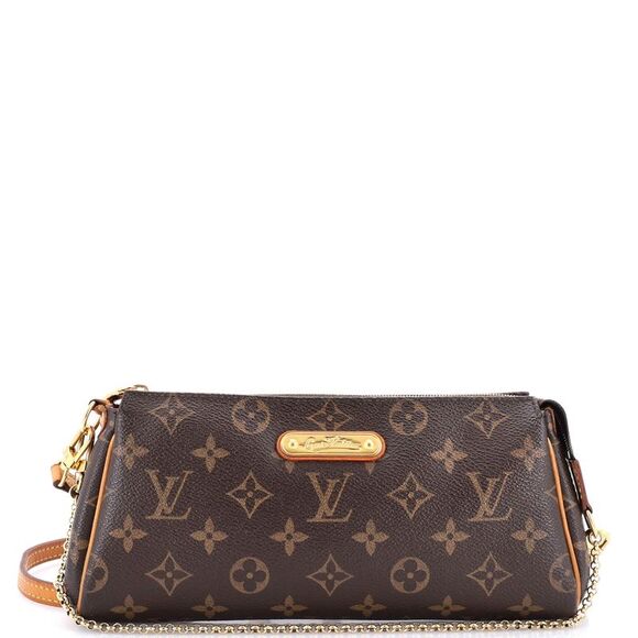 Louis Vuitton | Bags | Louis Vuitton Eva Handbag Monogram Canvas Brown ...